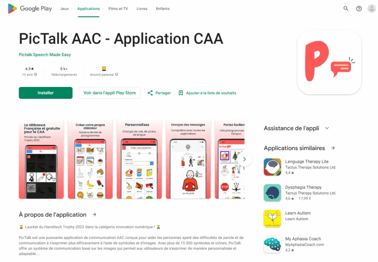 Pictalk AAC: Free Communication App for Non-Verbal Autism